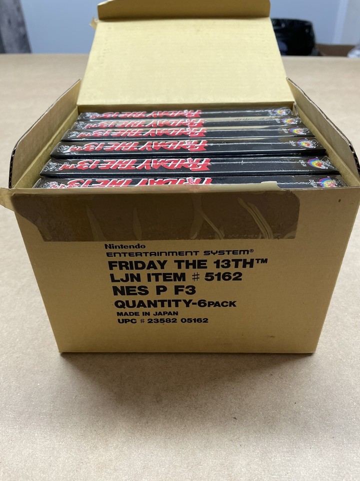LJN Nes Nintendo Friday the 13th Factory opened case 6 Uncirculated ...