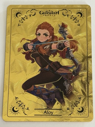 ALOY GENSHIN IMPACT Gold Foil Custom Art Goddess Story Anime Card | eBay