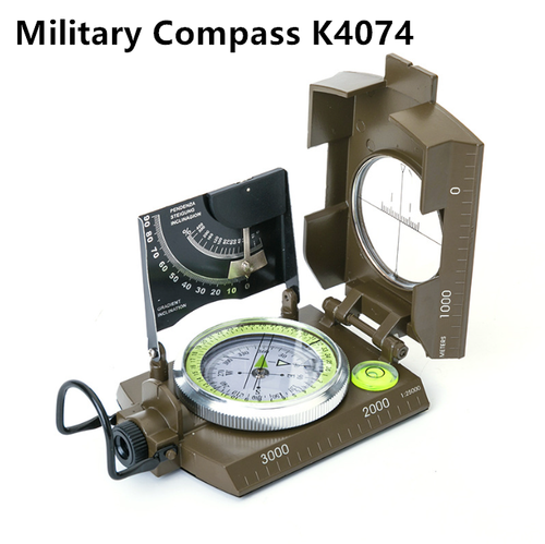 New Multi Functional Hiking Sight Rugged Military Prismatic Compass ...