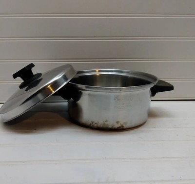 Rena Ware 2 Qt Saucepan West Bend Multi-Ply Stainless Saute Pot Frying ...