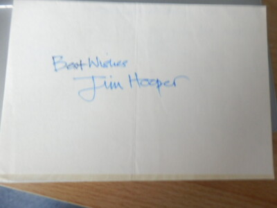 JIM HOOPER - TV ACTOR - AUTOGRAPH | eBay