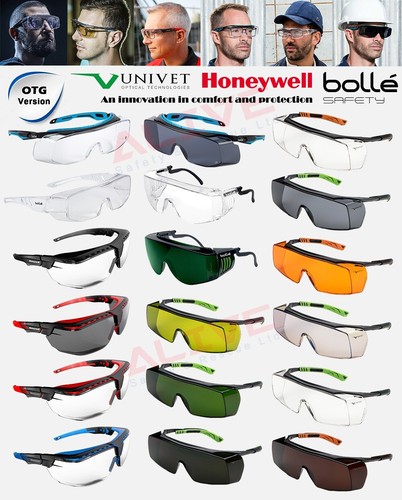 Bolle Honeywell Univet OTG Safety Glasses Goggles Eyewear Fit over ...