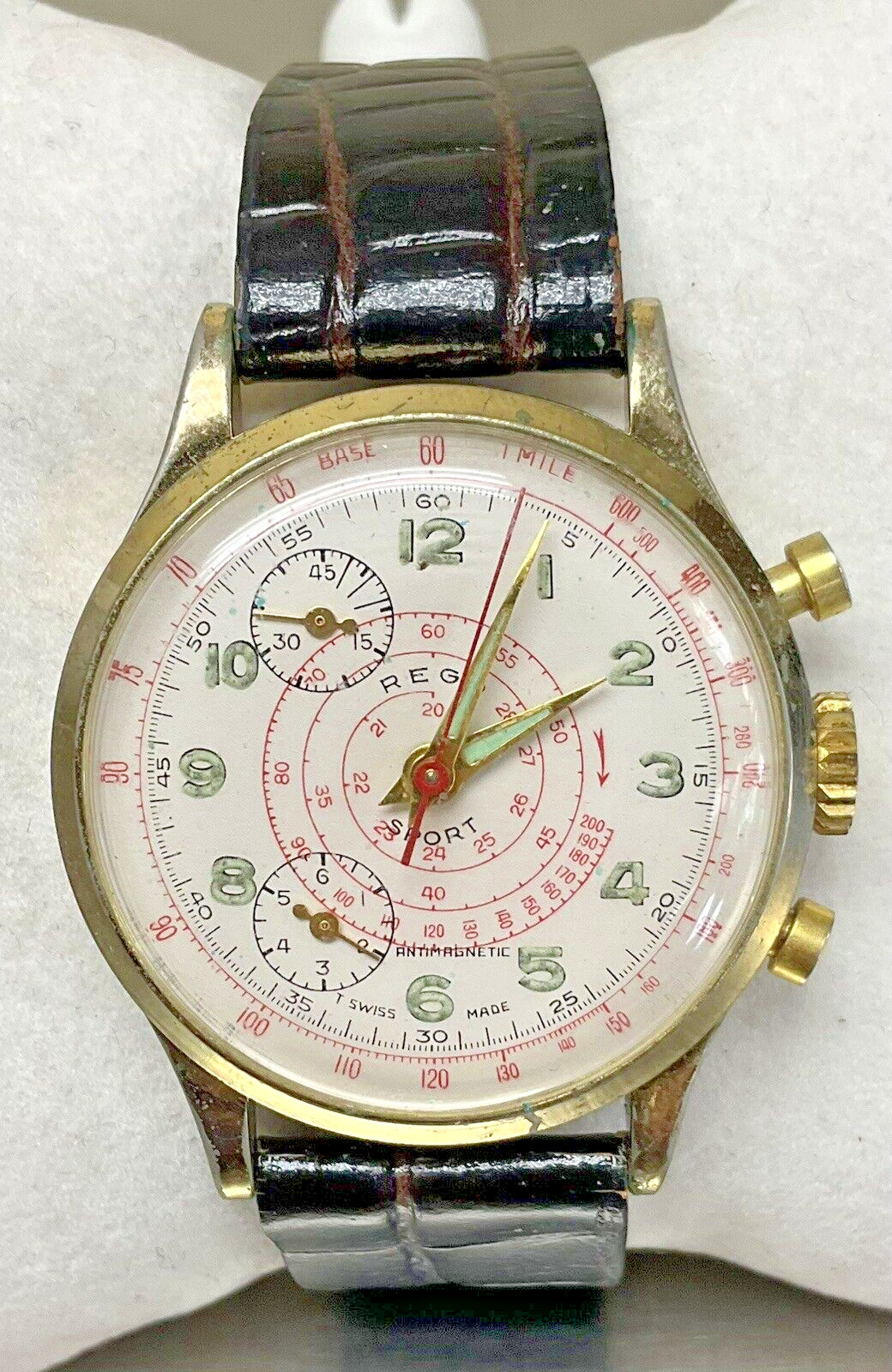 Vintage Mens Rego Sport Military Chronograph Watch - International ...