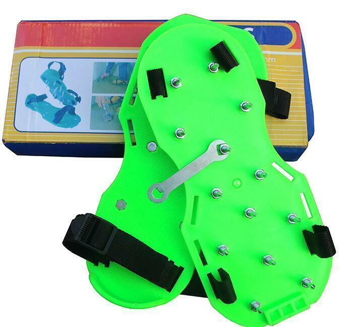 1 Pair Rigid Spiked Shoes for Epoxy Ardit Self Leveling Floors Aeration ...