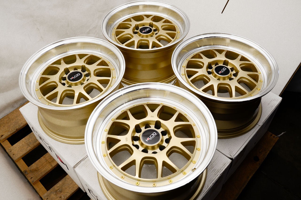 15x8 Wheels Rims 5x100 5x114.3 Gold Honda Civic Camry Corolla Lancer ...