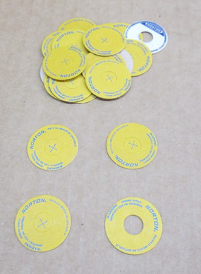 Norton Grinding wheel blotters: 1-1/8" diameter x 3/8" hole - Qty. 25 ...