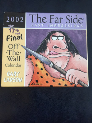 The Far Side Off the Wall Desk Calendar 2002 Gary Larson - Caveman New ...