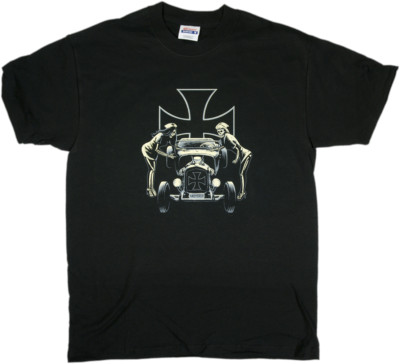 Almera Psychobilly Hot Rod Iron Cross Rat Rod Skeleton Nurses M L XL ...