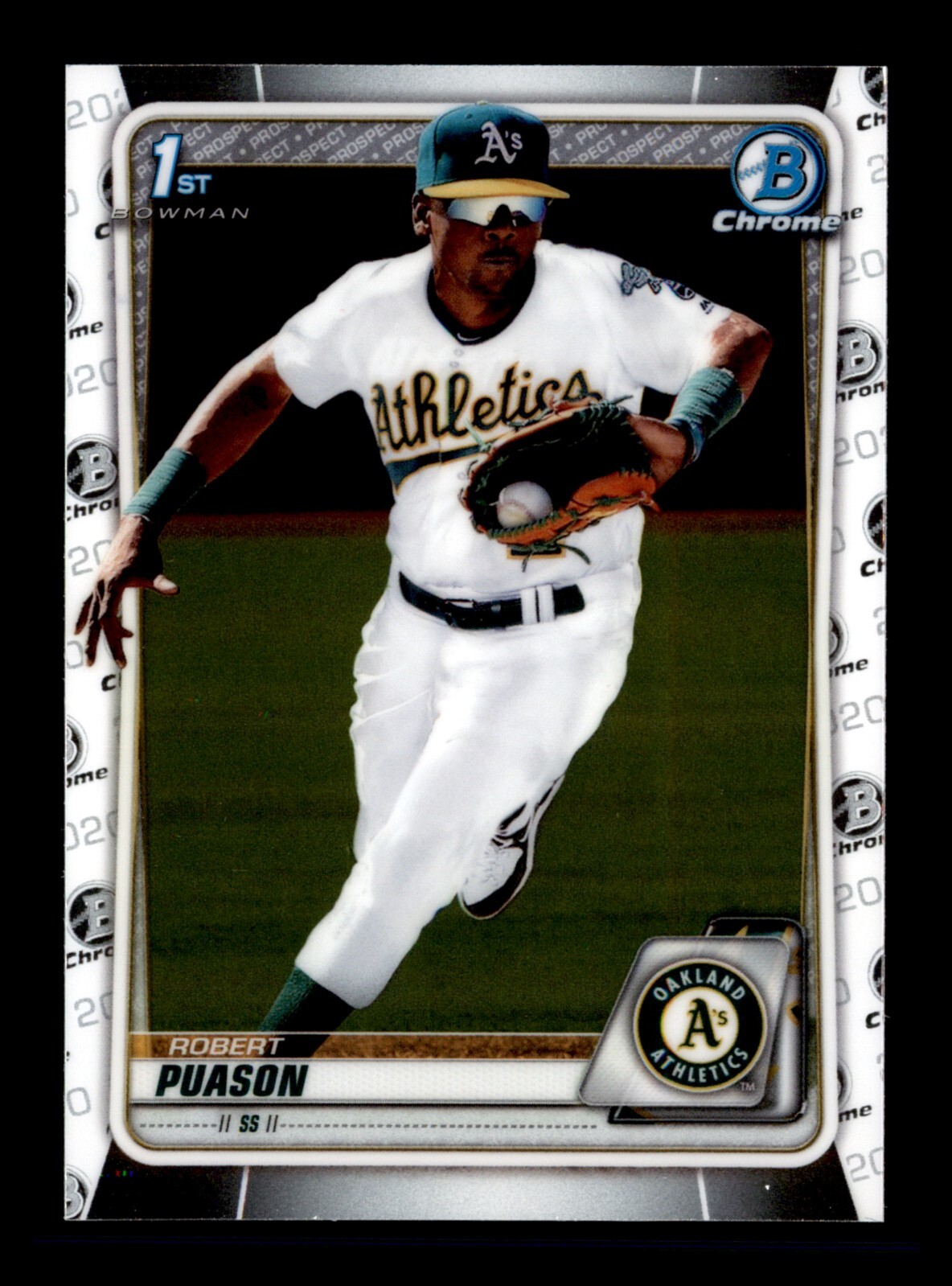 2020 1st Bowman Chrome #BCP-145 Robert Puason Oakland Athletics ...