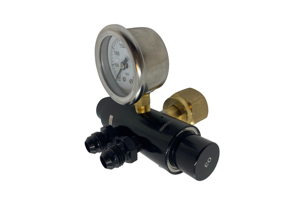 Dual Outlet Co2 Air Shifter Parachute Regulator for Racing w Gauge Port ...