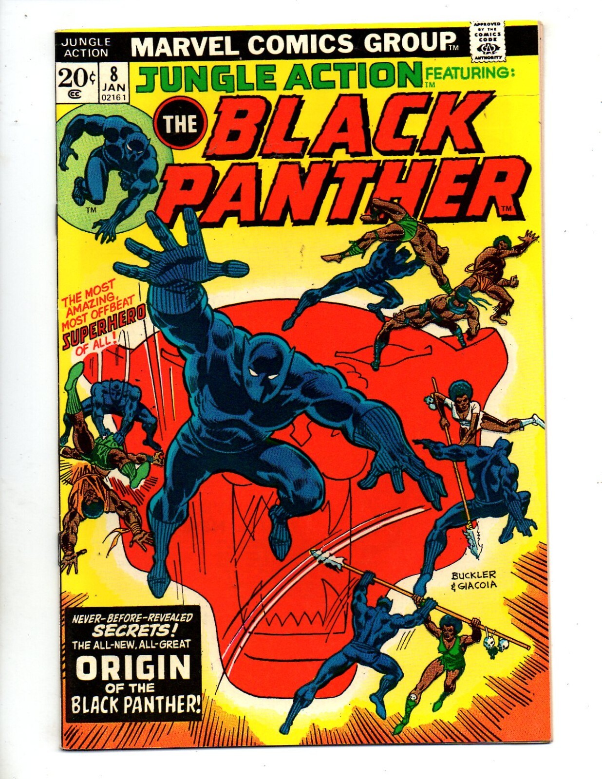 JUNGLE ACTION #8 VF 8.0 "ORIGIN OF BLACK PAMTHER" | eBay