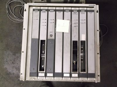 Modicon 984 Programmable Controller w/ 8 Modules LR32678 AS-P933-007 PS ...
