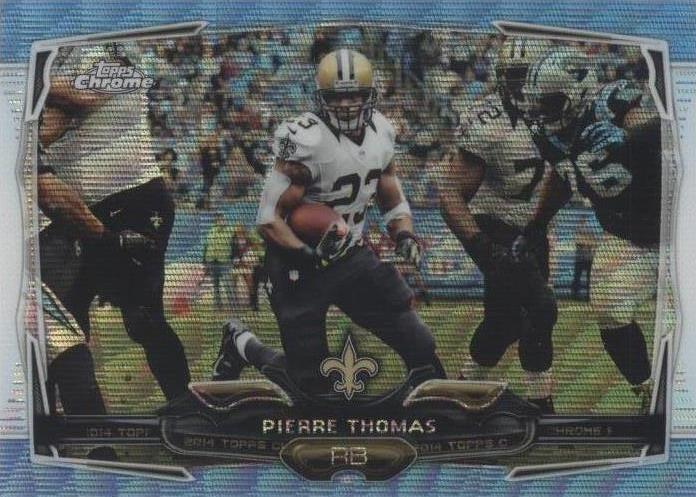 2014 Topps Chrome - Pierre Thomas #16 Blue Wave Refractor for sale ...