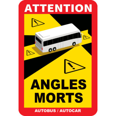 Angles morts car - 17x25cm - Sticker/autocollant | eBay