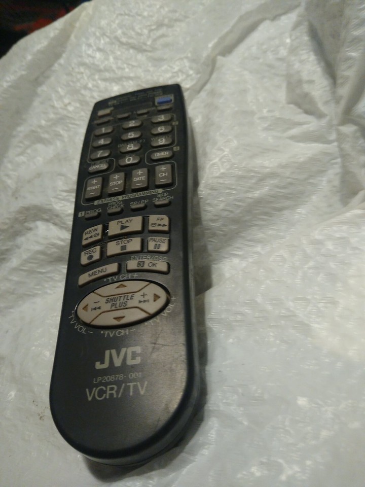 Fastshipping🇺🇲 JVC LP20878001 TV/VCR Remote Control no back cover plate ...