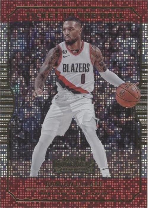 2022-23 Panini Contenders - Ticket to the Hall Damian Lillard #4 for ...