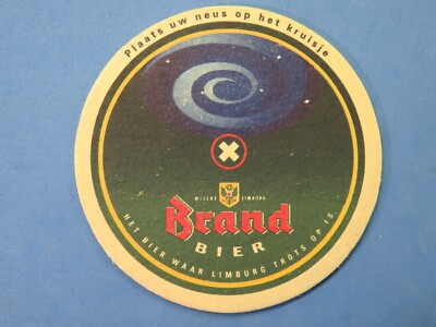 Dutch Beer Pub Coaster ~ BRAND Bierbrouwerij Bier ~ Wijlre, Netherlands ...