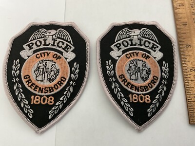 Police City Of Greensboro collectable patch set full size new | eBay