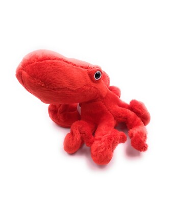 Plüschtier Kuscheltier Stoff Tier Oktopus Krake rot Tintenfisch 20 cm ...