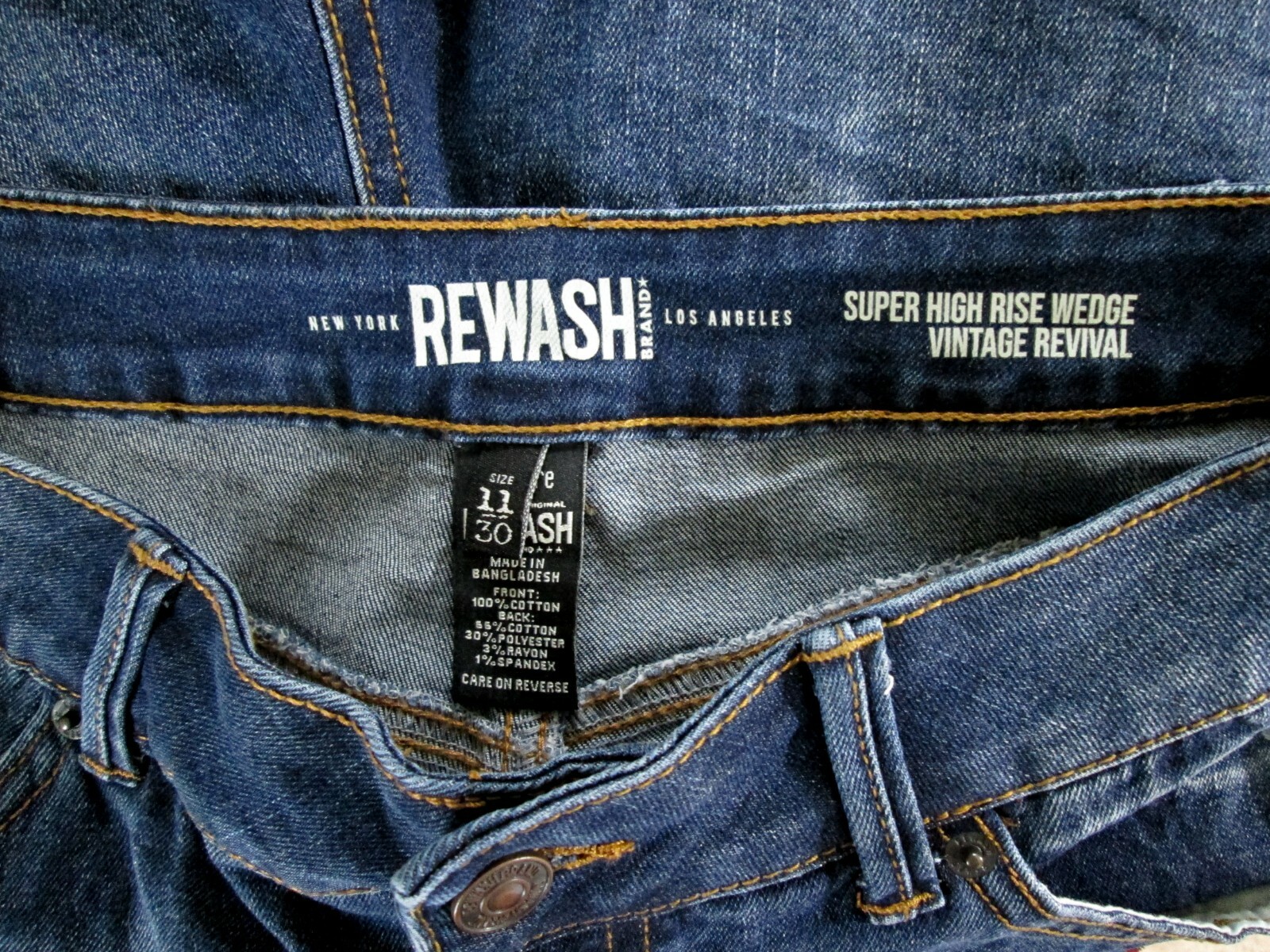 Rewash 13/30 Super High Rise Wedge Cheeky Vintage Rev… - Gem