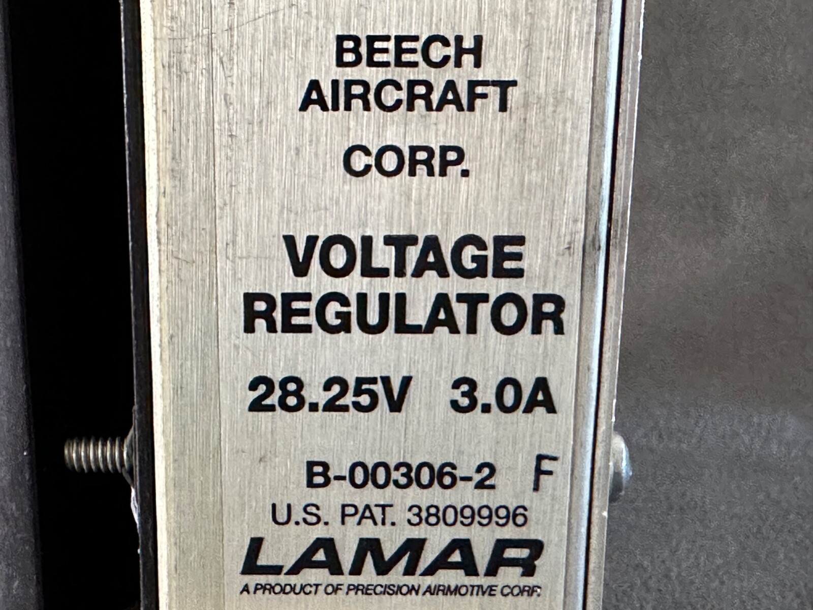 Lamar Voltage Regulator 28v PN B-00306-2 for sale online | eBay