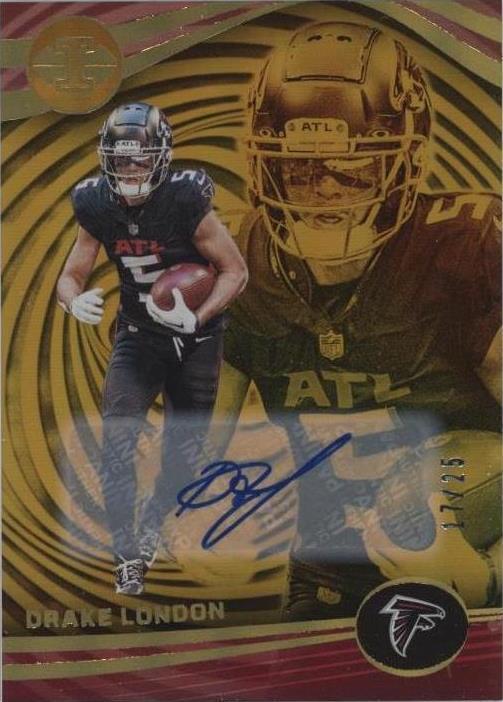2023 Panini Illusions - Drake London #5 Trophy Collection Gold ...