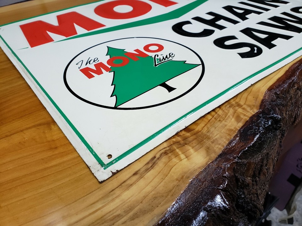 Mono Chainsaw Sign monoline stihl McCulloch husqvarna 1950s 1960s ...