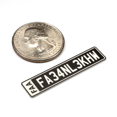 FAA DRONE REGISTRATION TAG STICKER, ENGRAVED | eBay