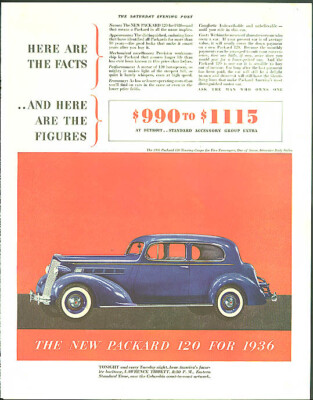Here are the facts and here are the figures Packard 120 Touring Coupe ...
