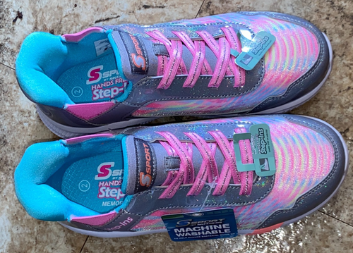 NWT Skechers Step ins Girls Size 2 Slip on (NO BOX) Walking Shoes | eBay