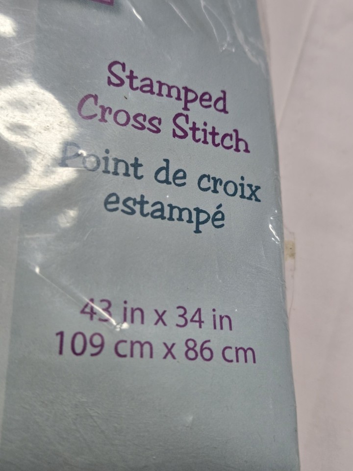 Dimensions Nighttime Prayer Stamped Cross Stitch Baby Quilt Kit 34”x43 ...