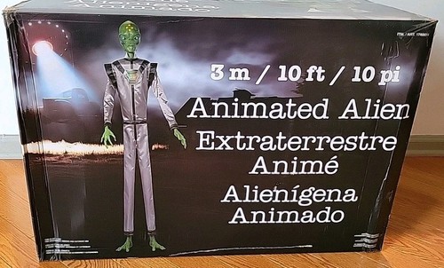 Halloween 10ft Animated Alien Animatronic LED Motion Sensor | eBay