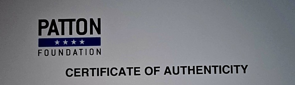 General George S Patton WWII Prayer Card- Collectors -Memorabilia COA ...