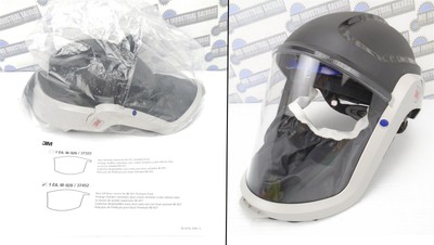 3M - M-307 - VERSAFLO Hard Hat w/PREMIUM VISOR & FACESEAL 100/50CFM ...