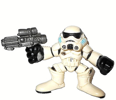 Star Wars Galactic Heroes STORMTROOPER Blue lines Blaster Burn armor ...