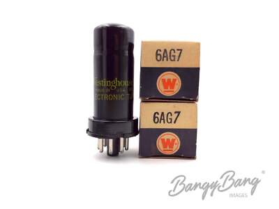 2 Vintage Westinghouse 6AG7/6AK7 Video Buffer Amp. Metal Power Pentode ...