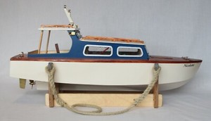 Wooden wood model boat kit Radio Control RC with Fittings, Motor ...