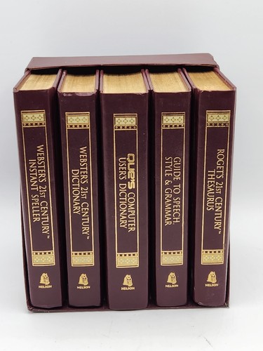 Nelson 21st Century Webster's Roget's Desk Reference Set of 5 Hard ...