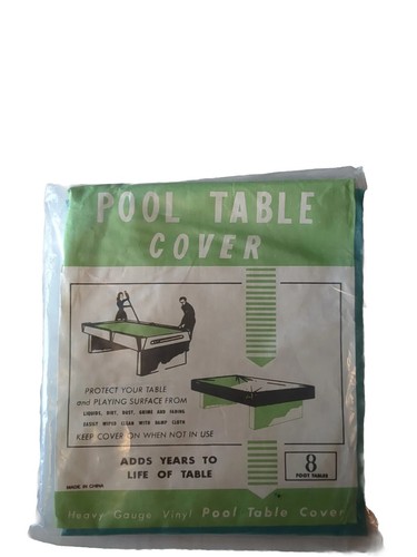 Vintage Heavy Gauge Vinyl Pool Table Cover 8' | eBay