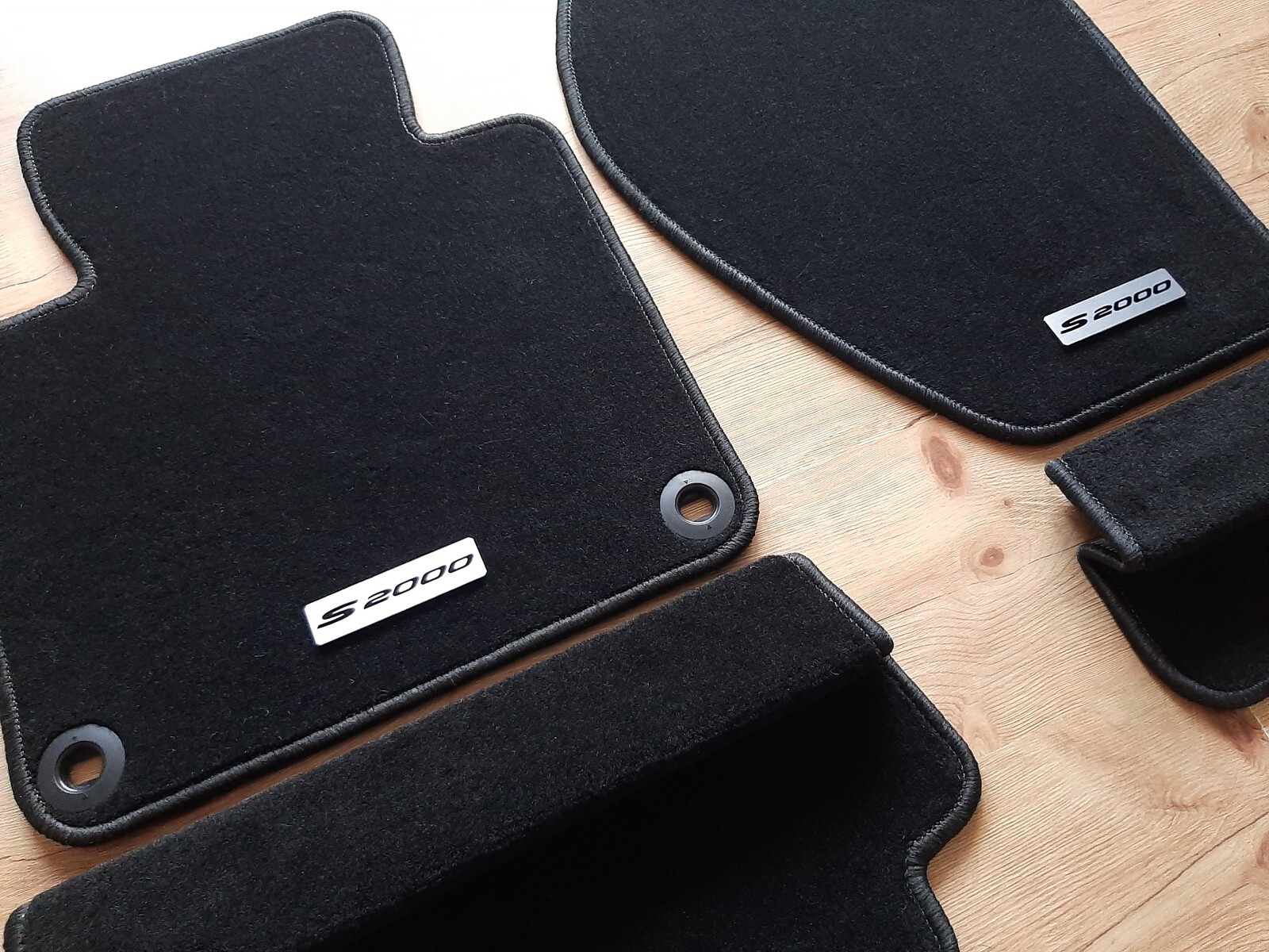 Rugs Honda S2000,AP1,AP2, set of 4 pieces, BLACK,thickness 10mm ...