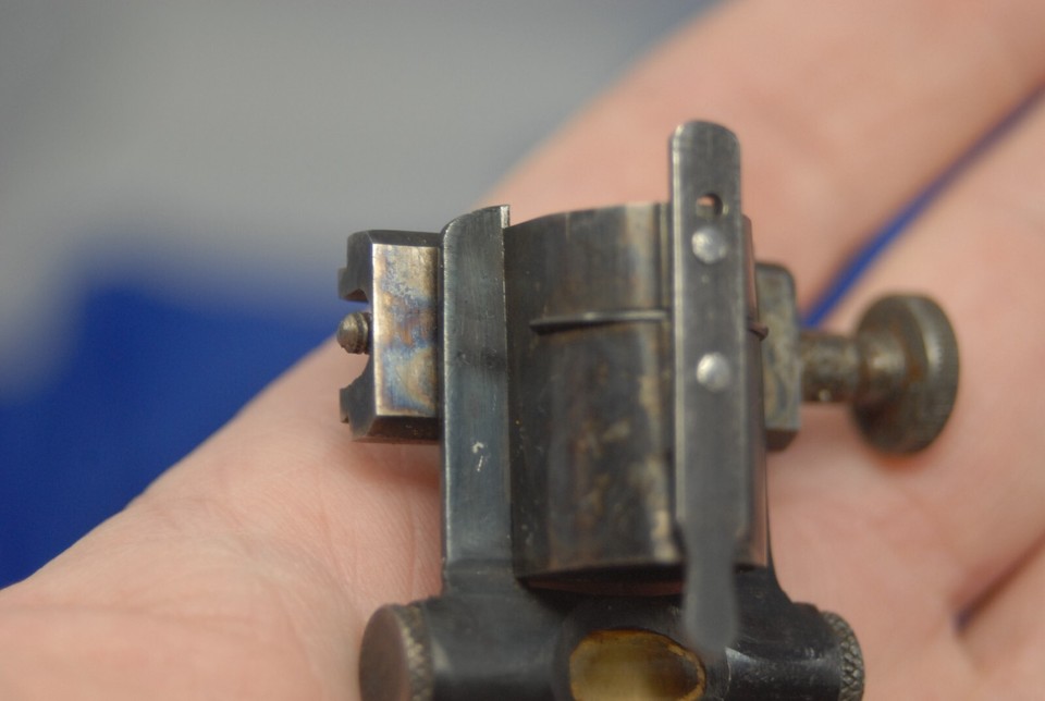 Original Sharps Rifle Front Sight Wind Gauge Spirit Level Antique ...