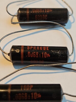 50. . NOS Sprague Black Beauty .0068 uf 600v Capacitors | eBay