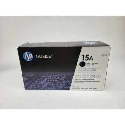 Genuine HP 15A Black Toner Cartridge - BLACK - New in Box | eBay