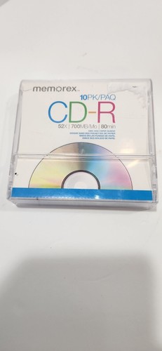 Memorex CD-R 10 Pack 700 MB 80 minutes Unopened New | eBay