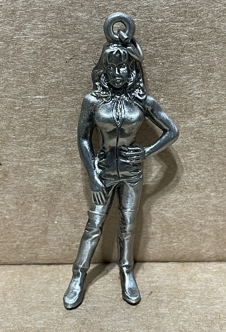 SABLE WWE WWF NECKLACE CHARM Pewter 1998 TS Inc Brock Lesnar’s Wife ...