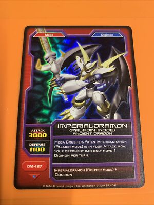 Imperialdramon Paladin Mode HOLO FOIL Digimon CCG 1st Edition DM-127 NM ...