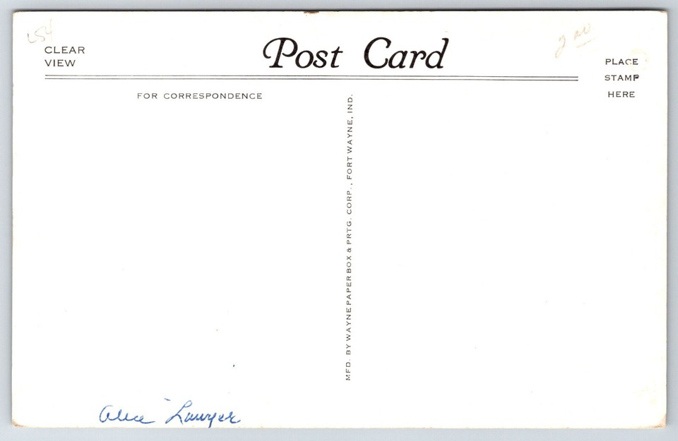 Fowler Indiana~Methodist Episcopal Church~1940s Silver Border Postcard ...