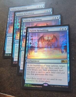 4x FOIL Patient Rebuilding rares - M19 - NM/VG | eBay