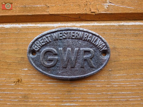 GWR Great Western Railway PLAQUE SIGN. Cast Iron. Oval. Vintage Style ...