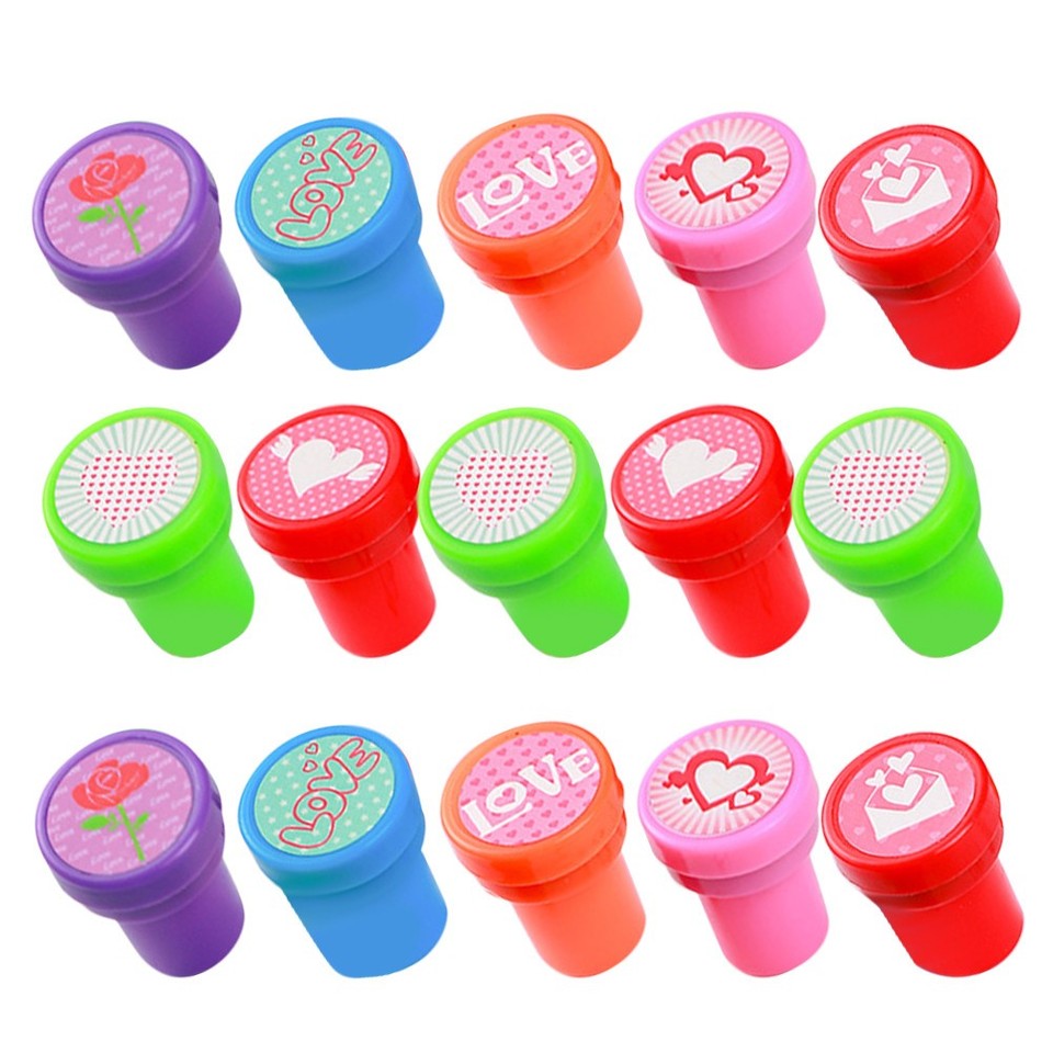 20 Pcs Toy Stamp Valentine Stampers for Kids Hand Stamps Classroom ...